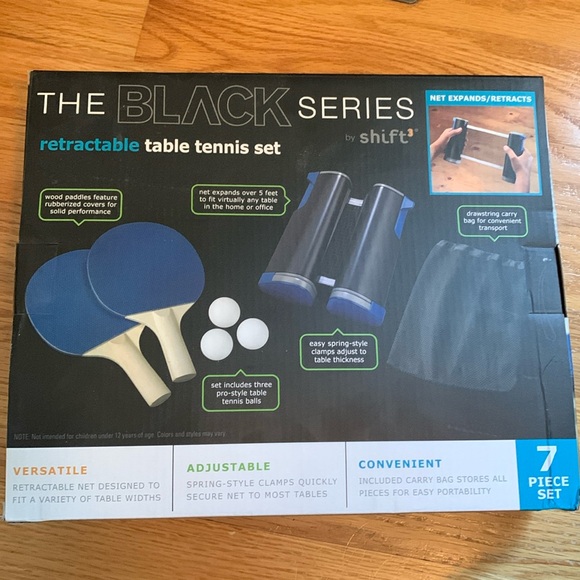 Kohl's | Games | Retractable Table Tennis Set For Indoor Table 7 Piece ...